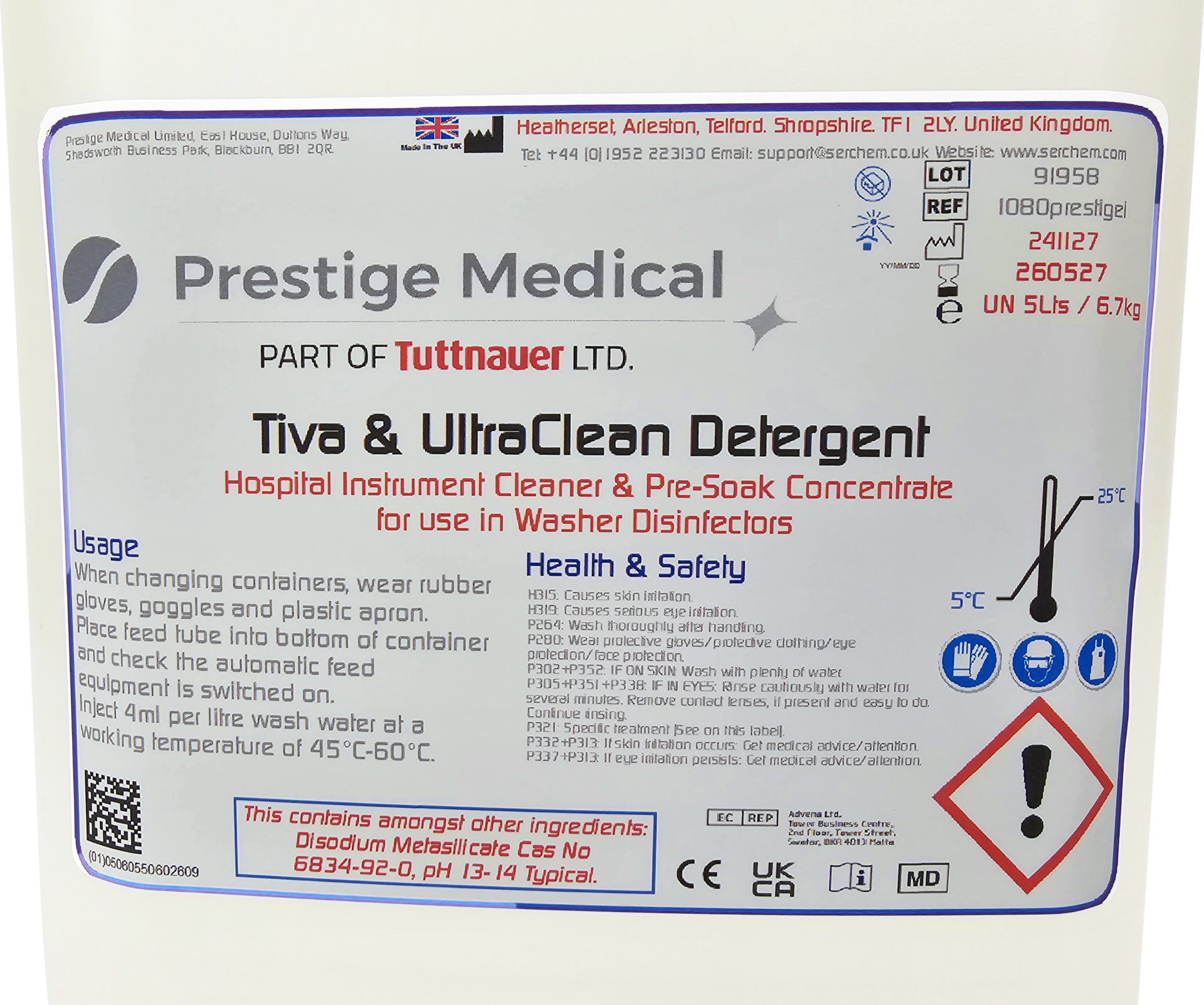 TIVA & UltraClean Detergent - Prestige Medical